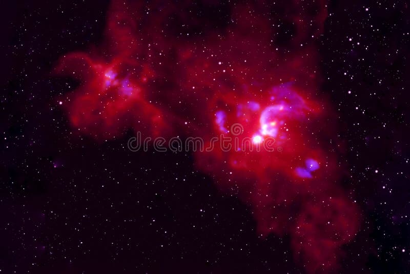 A Red Galaxy in Deep Space. Elements of this Image Were Furnished by ...