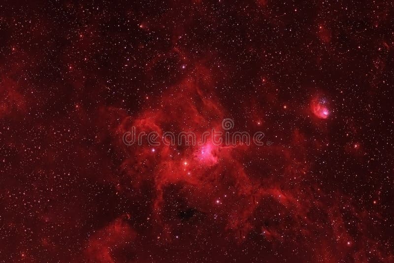 Red Galaxy in Deep Space. Elements of this Image Were Furnished by NASA ...
