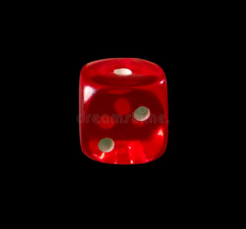 Red gambling dice isolated stock image. Image of luck - 119035553