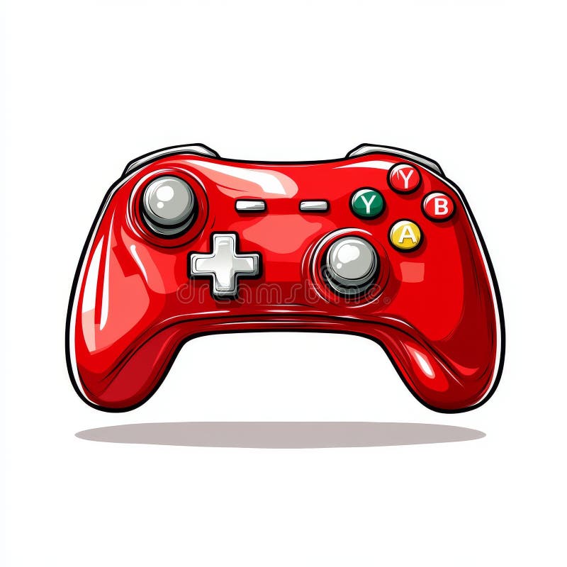 Red Game Controller Icon Designed for Various Digital Platforms ...