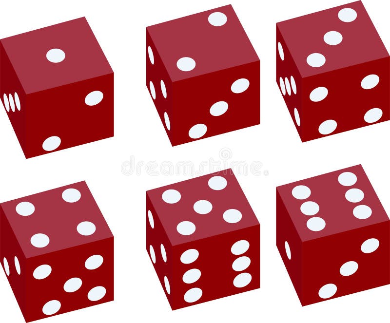 Six Red Dices Stock Illustrations – 515 Six Red Dices Stock ...