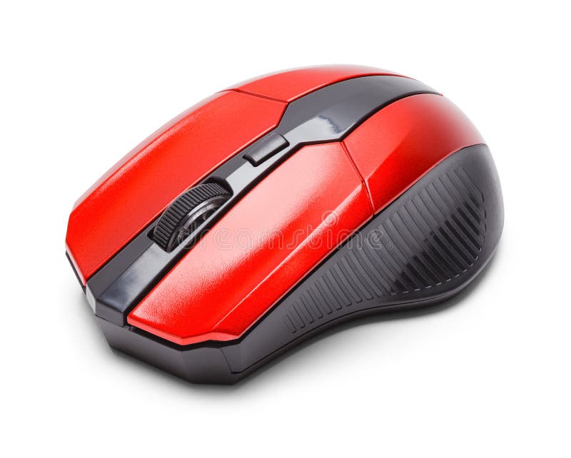 Red Gamer Mouse stock image. Image of front, isolated - 142079915
