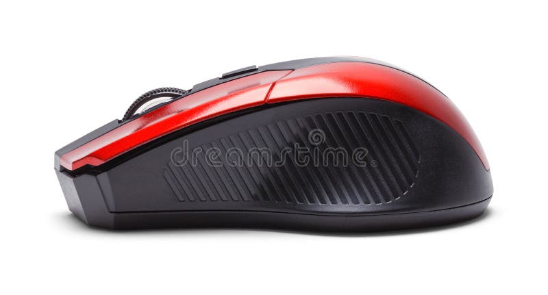 Red Gamer Mouse Side stock photo. Image of optical, button - 142080036