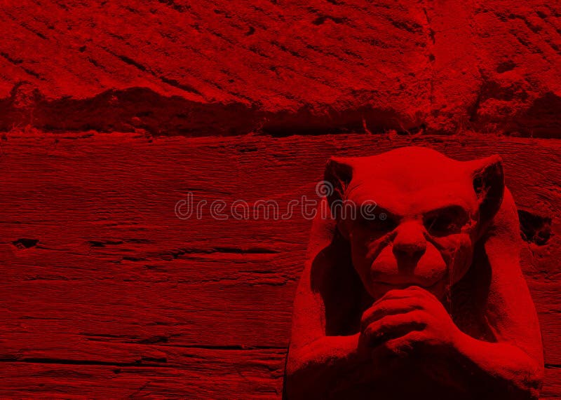 Red Gargoyle stock image. Image of unholy, wicked, sinister - 57029535