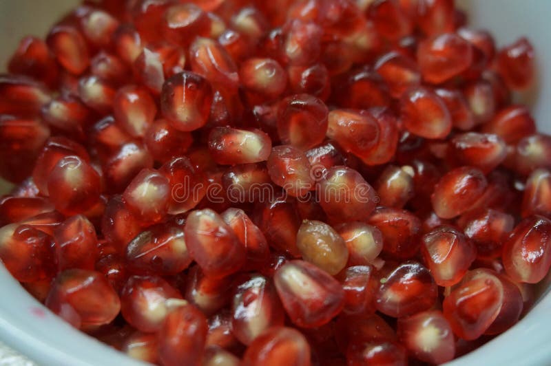 Red garnet macro grains stock photo. Image of food, still - 131600778