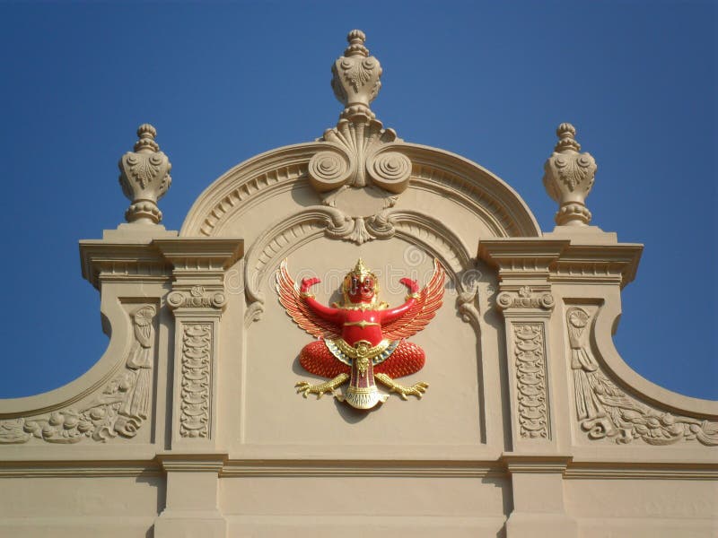 Red Garuda stock image. Image of statue, king, europe - 34327809