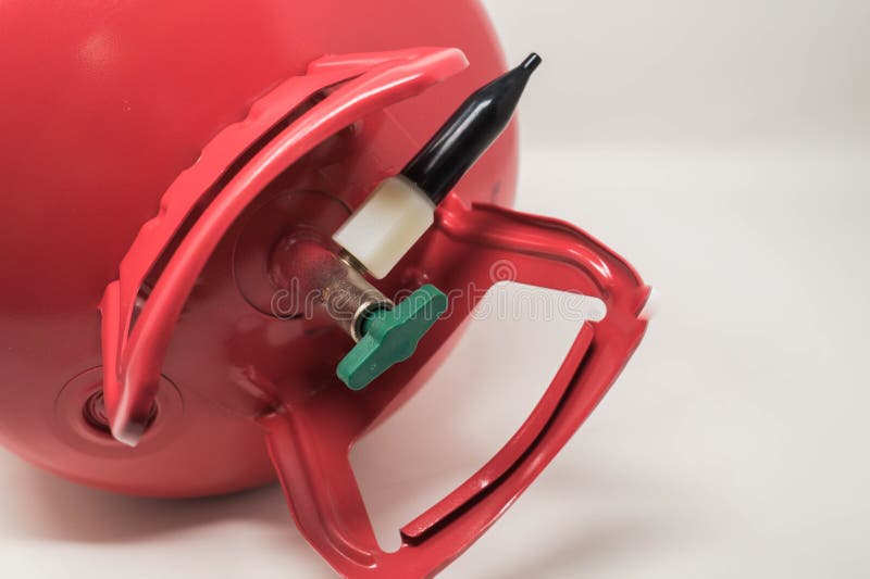 Red Gas Canister stock image. Image of energy, valve - 117377883