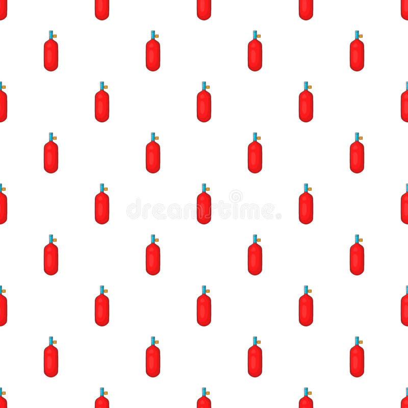 Red Gas Hand Grenade Pattern, Cartoon Style Stock Vector - Illustration ...