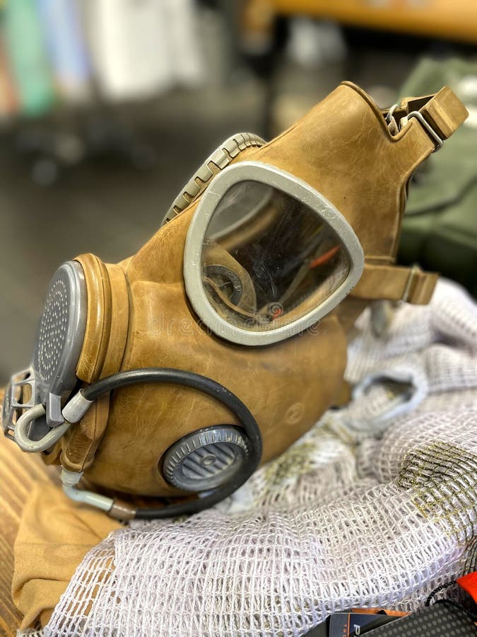 Red Gas Mask. stock photo. Image of epidemic, toxic - 318901838