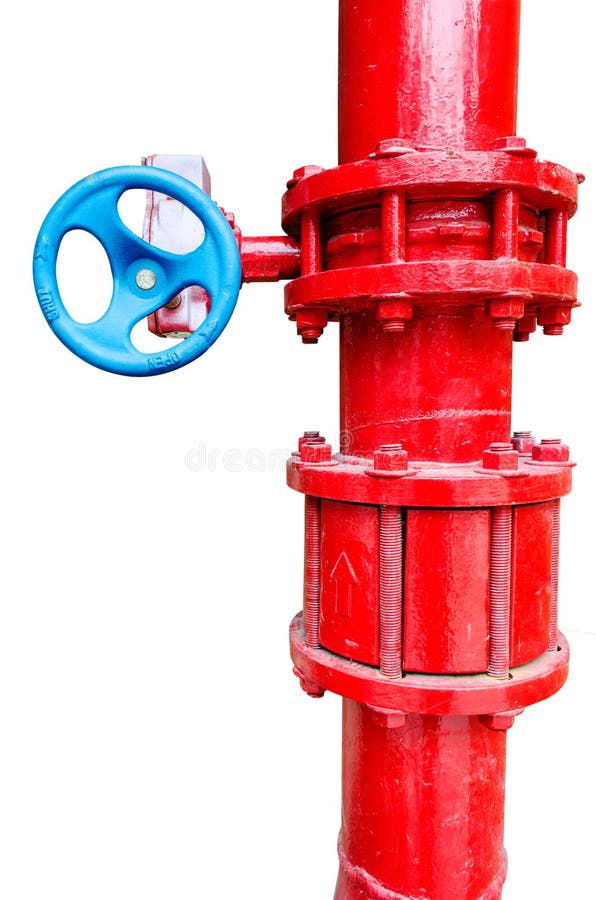 Red water pipe stock photo. Image of industrial, technology - 25159626
