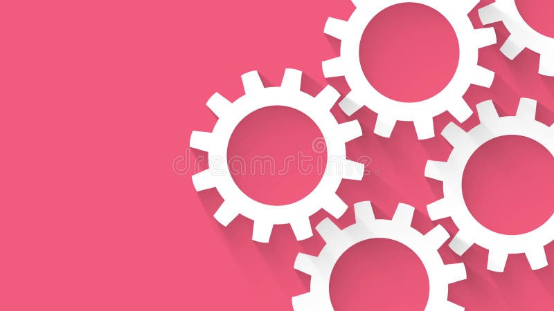 Gear Wheels System Rotation Machinery 3D Loop Animation Stock Video ...