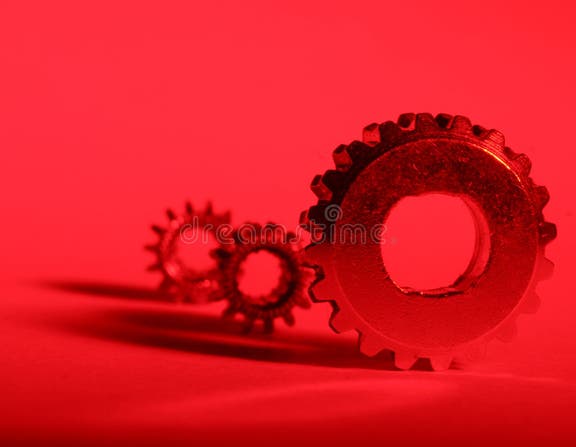 Red Gears stock image. Image of cogwheel, machinery, machine - 747053