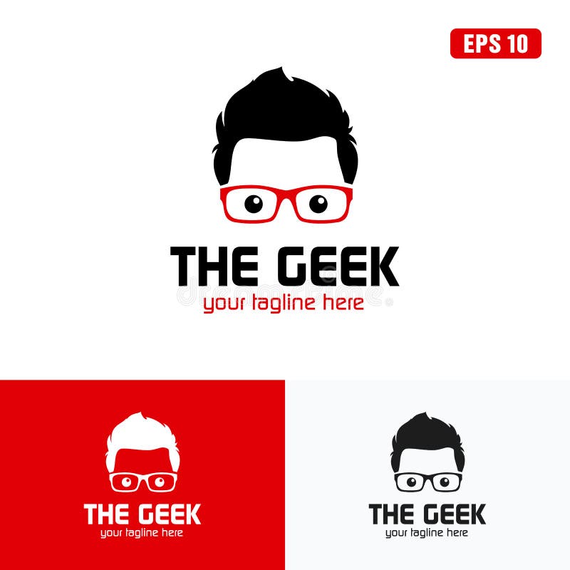 Red the Geek Logo / Icon Vector Design Business Logo Idea Stock Vector ...