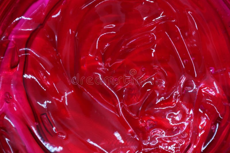 Red Gel for Body Cosmetics As Background Stock Photo - Image of ...