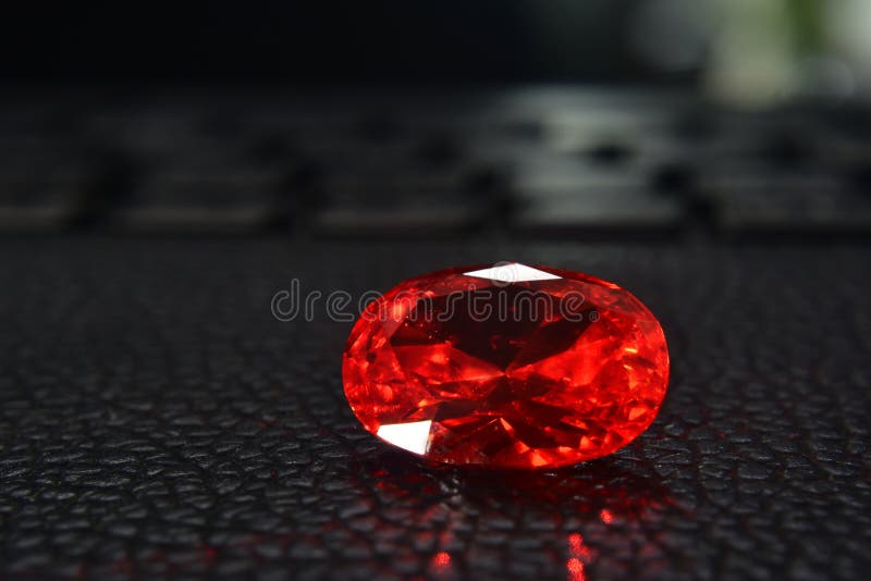 Red Gem is an Oval Ruby â€‹â€‹gemstone Shiny and Beautiful for Jewelry ...