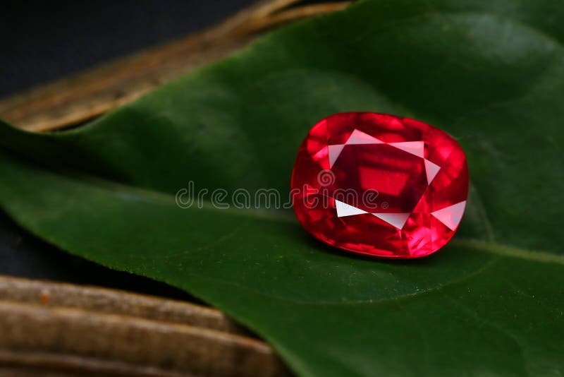 Gem Stone Beauty Shot Red Gemstone Stock Photo - Image of background ...