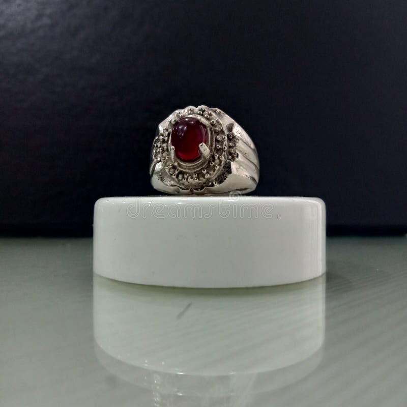 Red gemstone ring stock photo. Image of stone, ring - 240187610