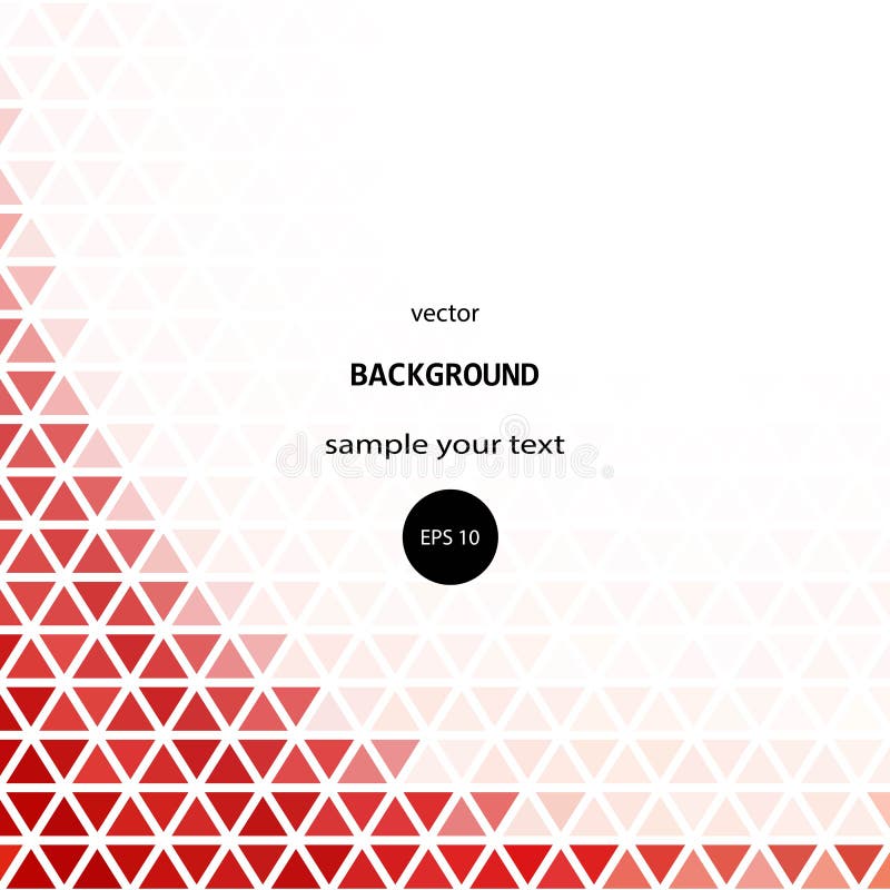 Red Geometric Background. Triangular Abstract Background. Modern Design ...