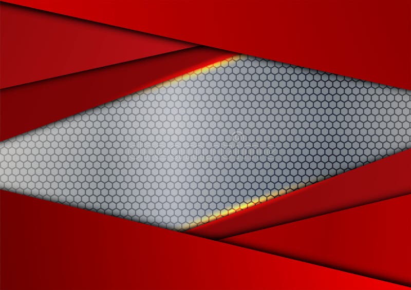 Red Geometric and Light Abstract Vector Background Stock Vector ...