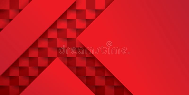 Red Geometric Pattern, Abstract Background Template. Stock Vector ...