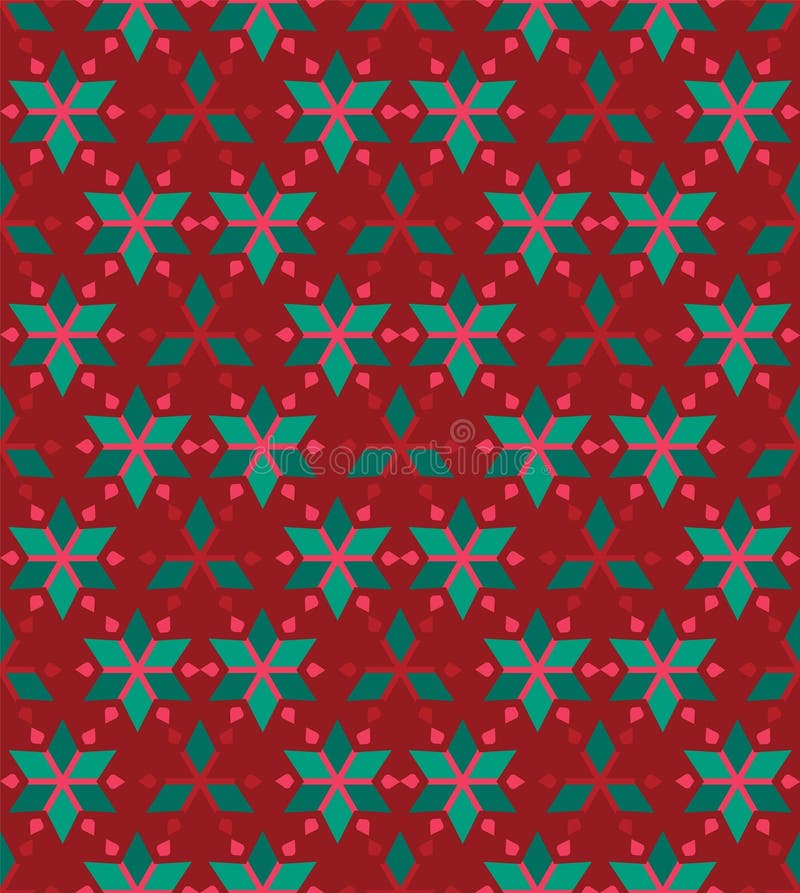 Red Geometric Seamless Pattern with Square Design.vector for Tile,paper ...