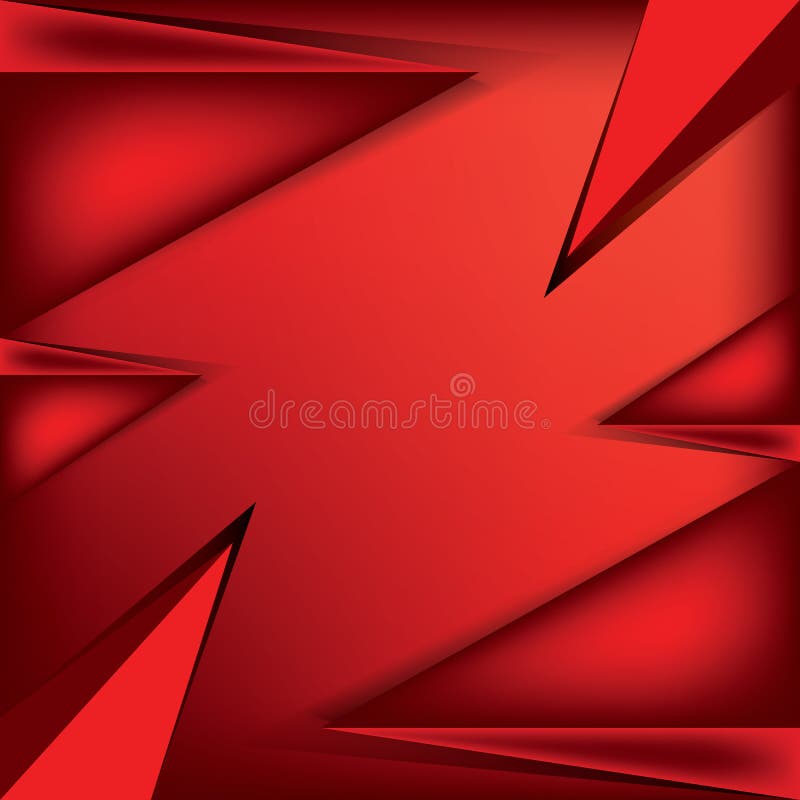 Red Geometric Shape Background Vector Illustration Stock Vector ...