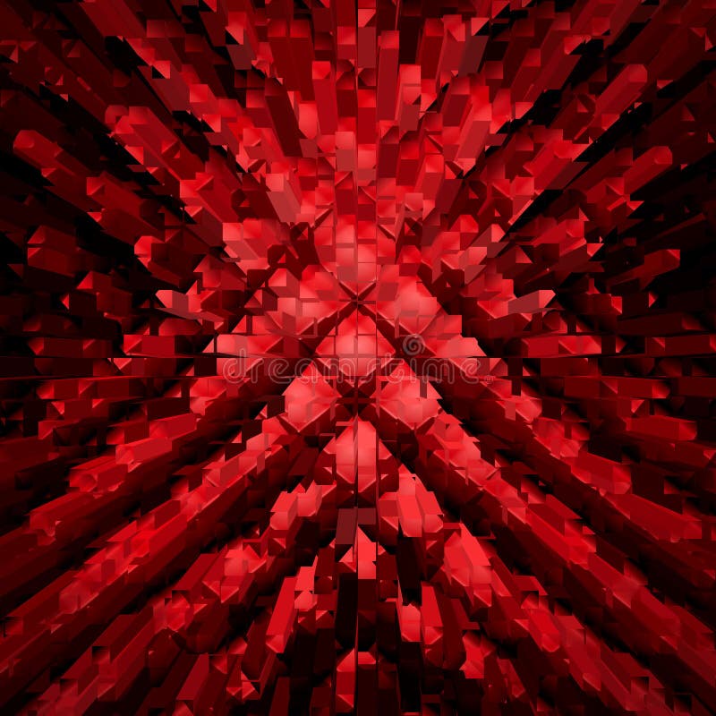 Red Geometrical Background, Abstract Fantastic Background Stock ...