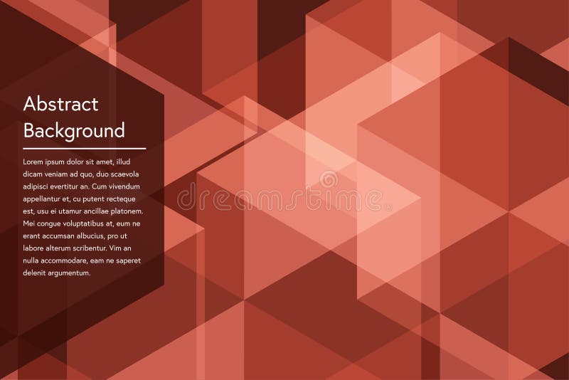 Red Geometry Abstract Background Stock Vector - Illustration of text ...
