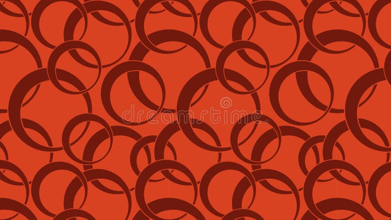Red Geometry Overlapping Circles Pattern Vector Stock Vector ...