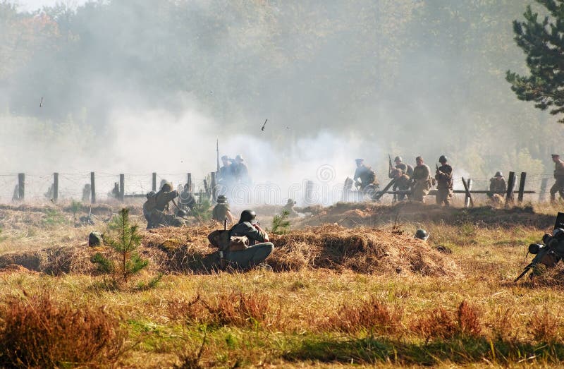 Red and German Soldiers - Hand-to-hand Fighting Editorial Stock Photo ...