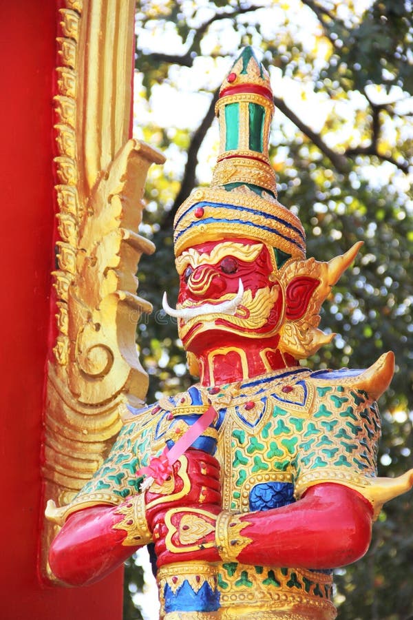 Red giant stock image. Image of statue, temple, carnival - 272209351