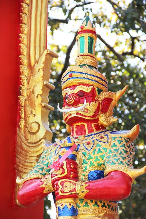 Red giant stock image. Image of statue, temple, carnival - 272209351