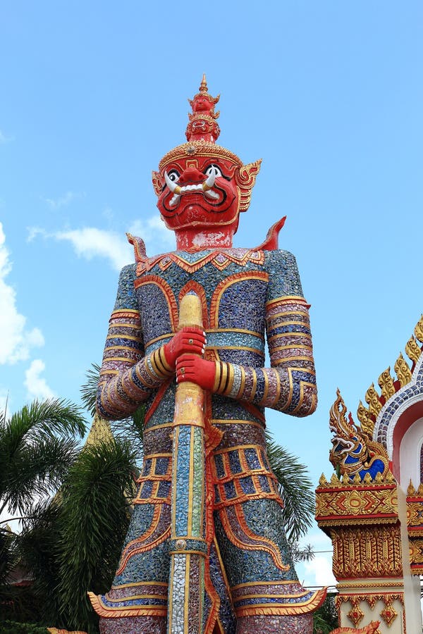 Red Giant stock photo. Image of statue, buddha, gold - 49903480