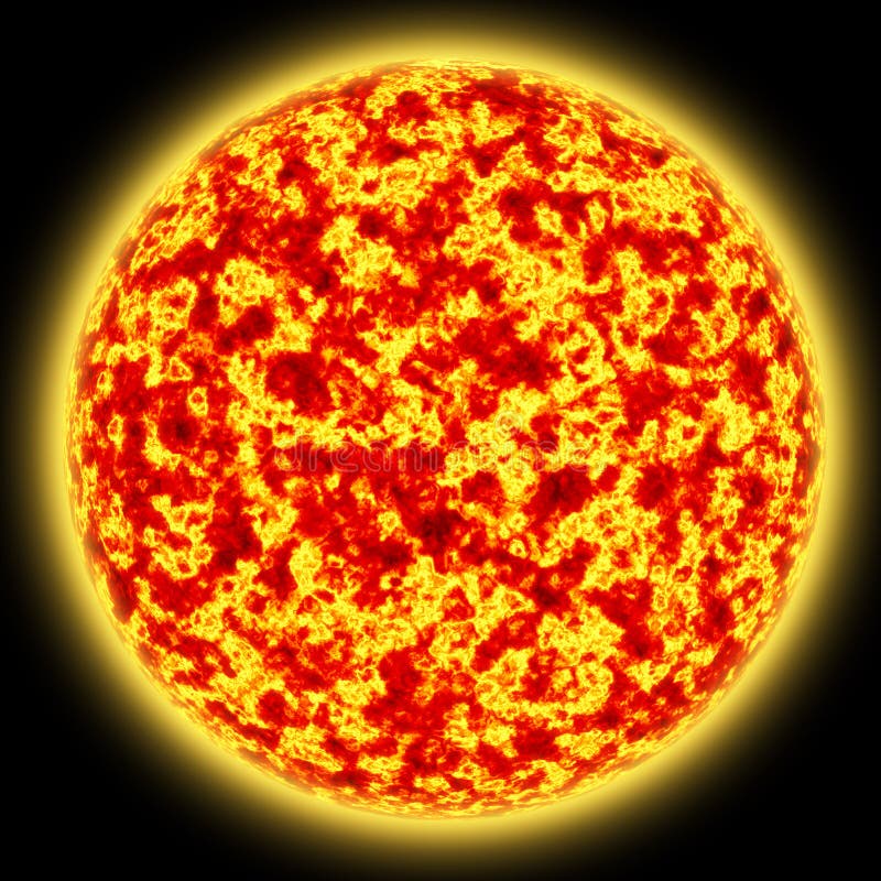 Red Giant Sun 1 stock illustration. Illustration of dark - 9755221