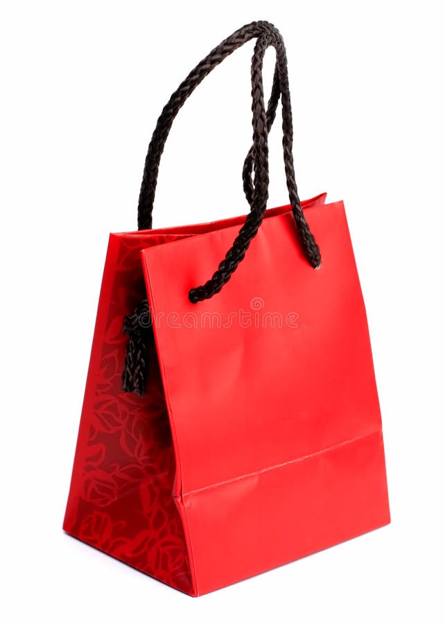 Red gift bag stock photo. Image of concept, purchase - 16178530