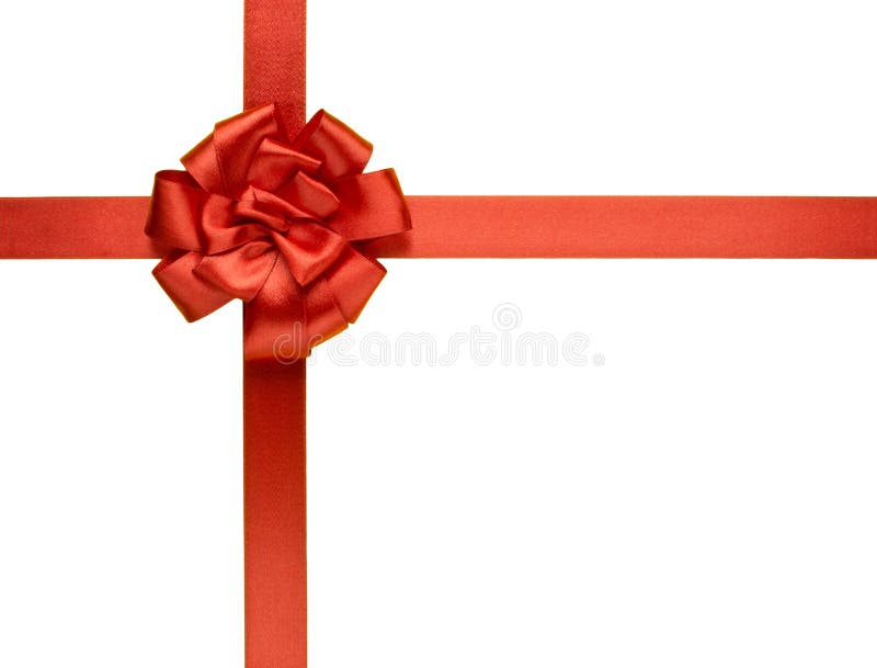 Red gift bow stock photo. Image of knot, celebration - 51301598