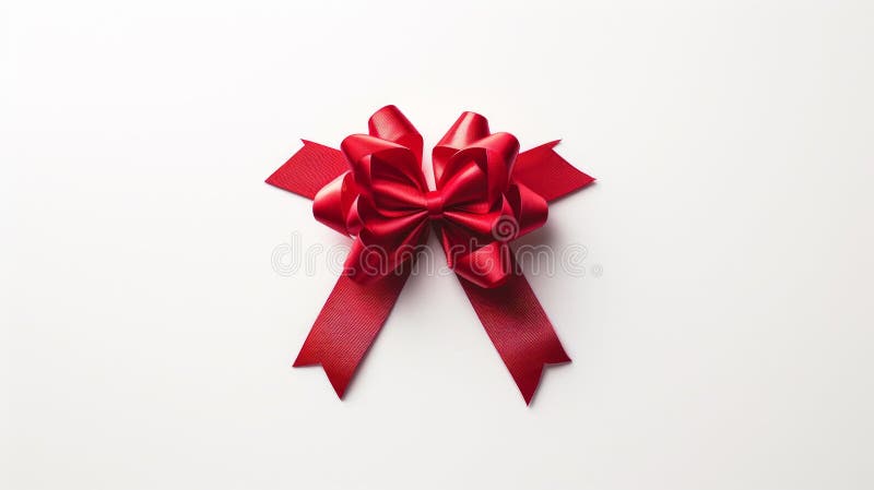 Red gift bow stock illustration. Illustration of birthday - 319318129