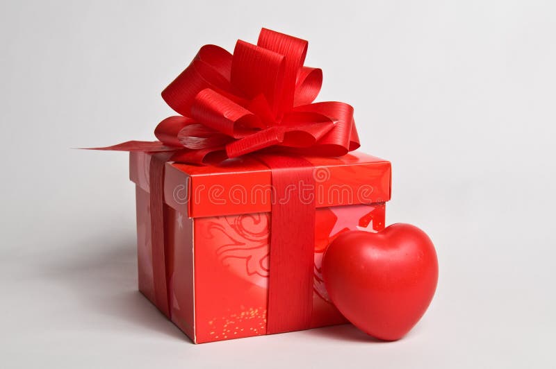 Red Gift Box stock image. Image of decoration, christmas - 11736077
