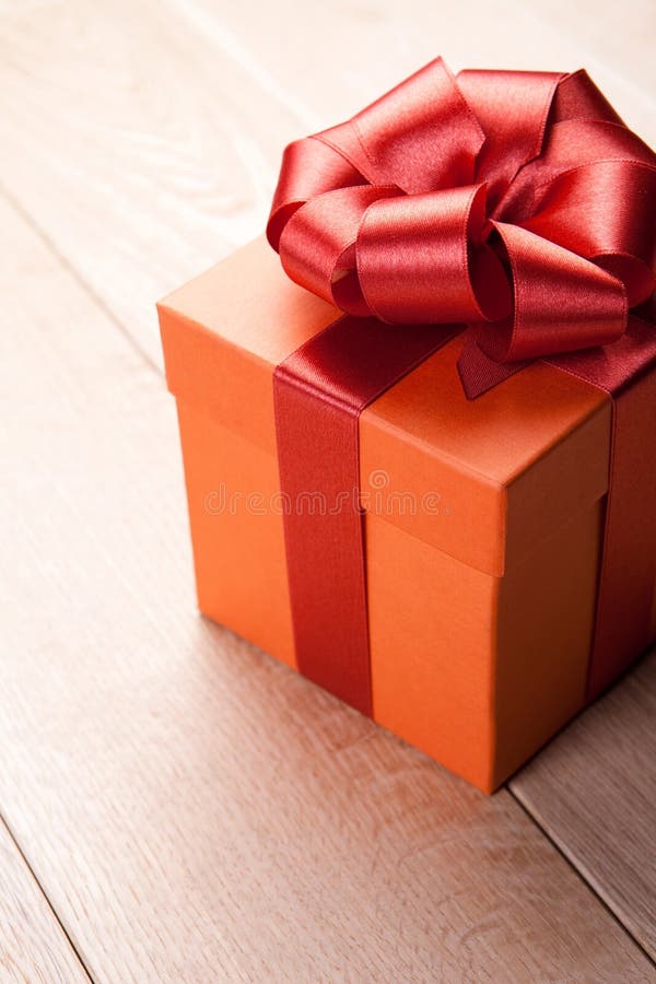 Red gift box stock photo. Image of golden, grateful, wooden - 12078900