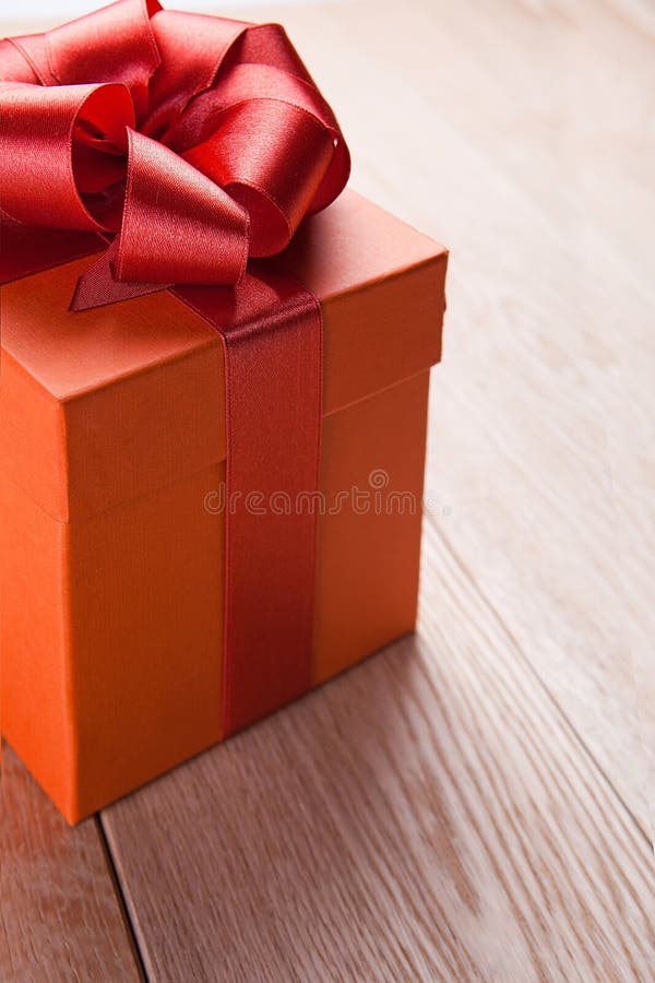 Red gift box stock photo. Image of tape, small, floor - 12078988
