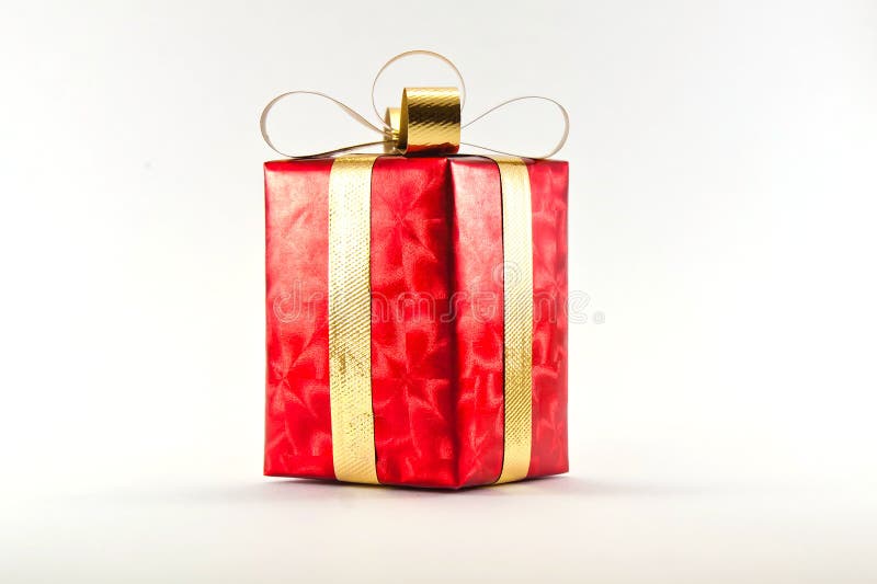 Red gift box stock image. Image of gift, newyear, ribbon - 17361349