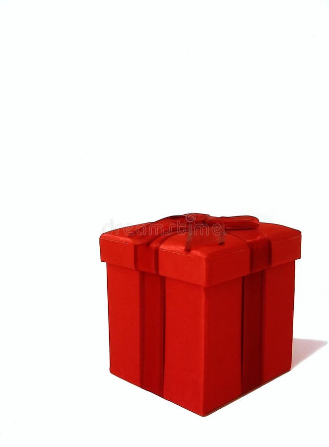 Red Gift Box stock image. Image of gift, satin, container - 182903