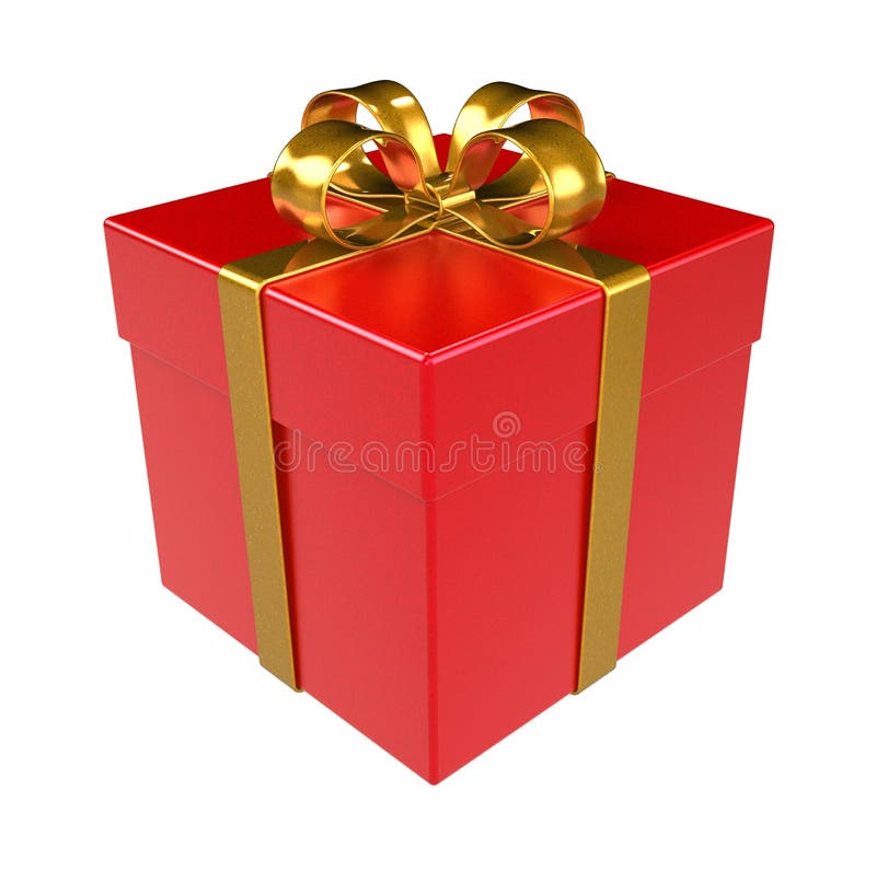 Red Gift Box. stock illustration. Illustration of decoration - 22480334
