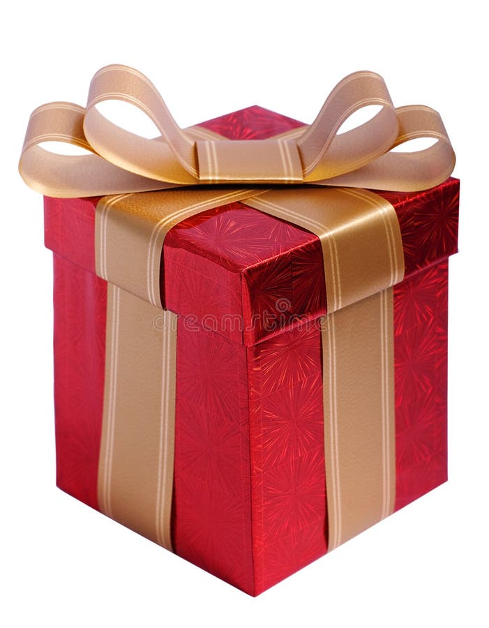 Gift box. stock photo. Image of christmas, single, clipping - 16411884