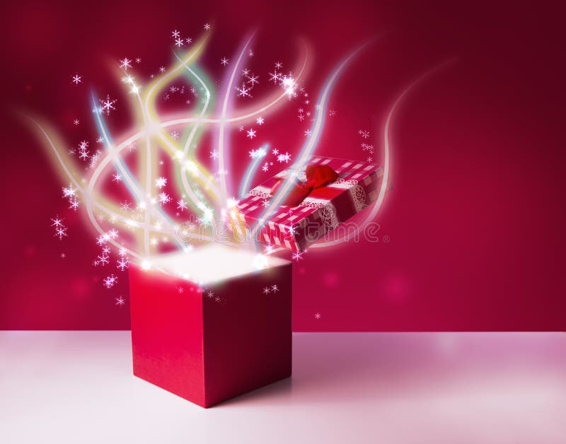 Red gift box stock image. Image of celebration, celebrate - 63061261
