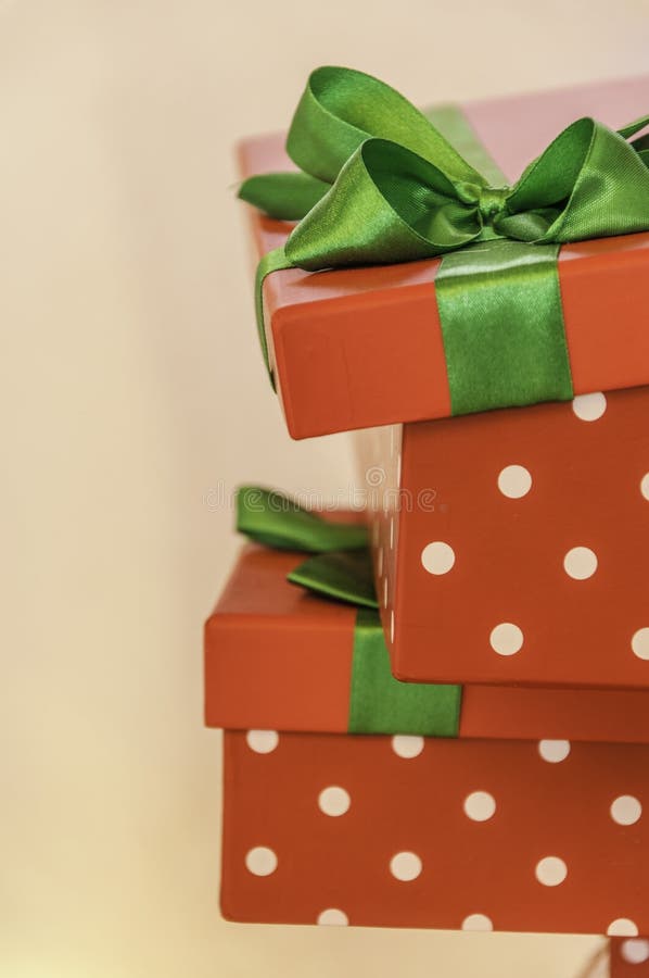 Red gift box stock photo. Image of paper, cardboard, decoration - 36090374