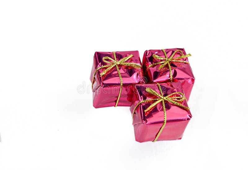 Red Gift Box Christmas Decorations Stock Photo - Image of greetings ...