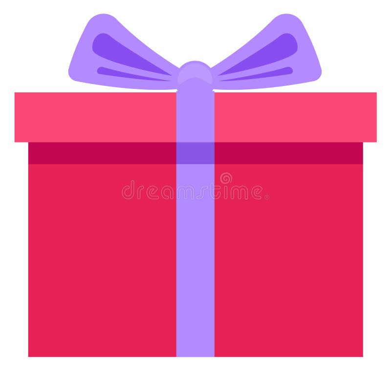 Red Gift Box Icon. Holiday Present Symbol Stock Vector - Illustration ...