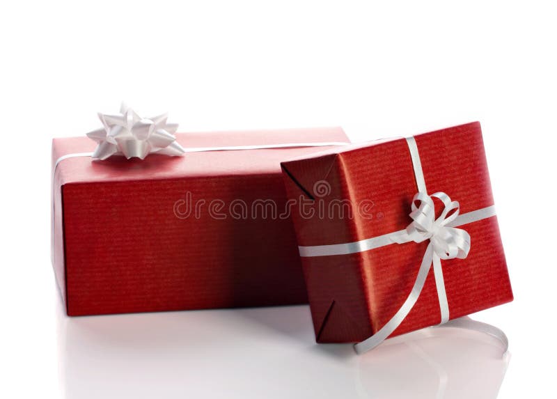 Red gift boxes stock image. Image of luxury, element - 34858743