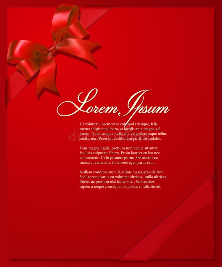 Red gift card stock vector. Illustration of gift, card - 58512992